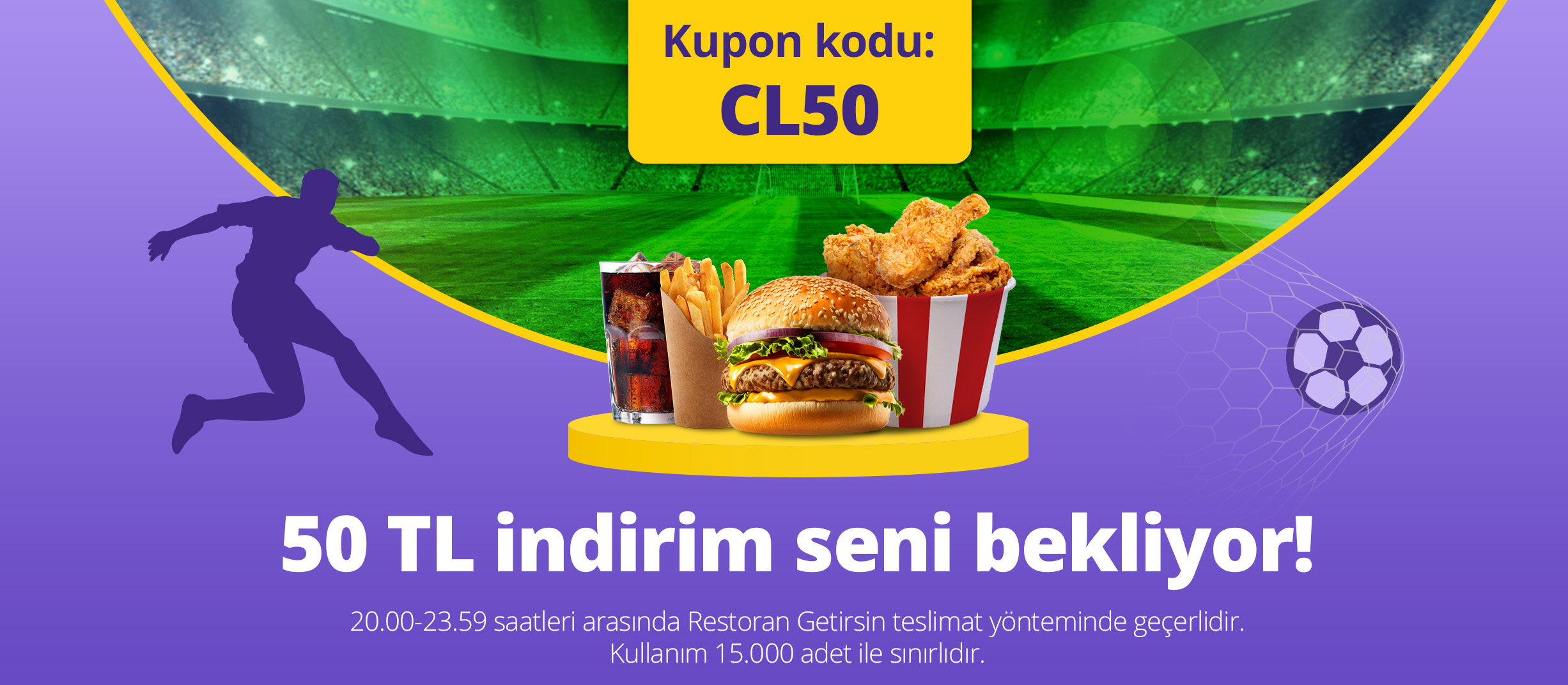 80/50TL Getir Yemek Haziran İndirim Kodu Aralık 2025 | LiraKod