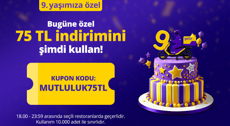Getir İndirim Kodu & Kuponu Aralık 2025 | Kuponla.com